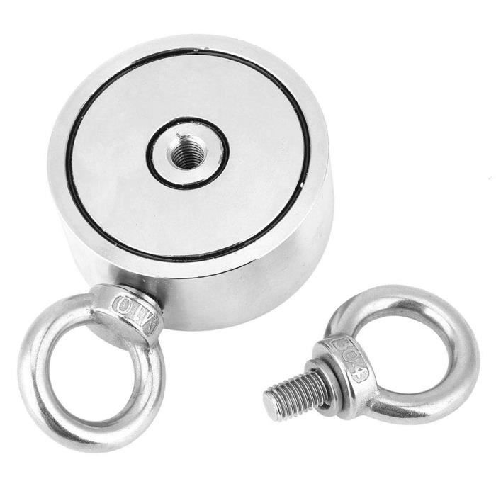 Aimants De Pêche En Néodyme Super Puissants, Double Face, Double Anneau ...