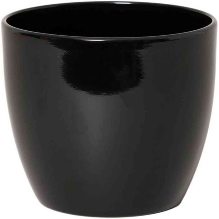 Inna-Glas Petit Pot De Fleurs, Céramique, Noir, 6,5Cm, Ø8,5Cm Pot ...