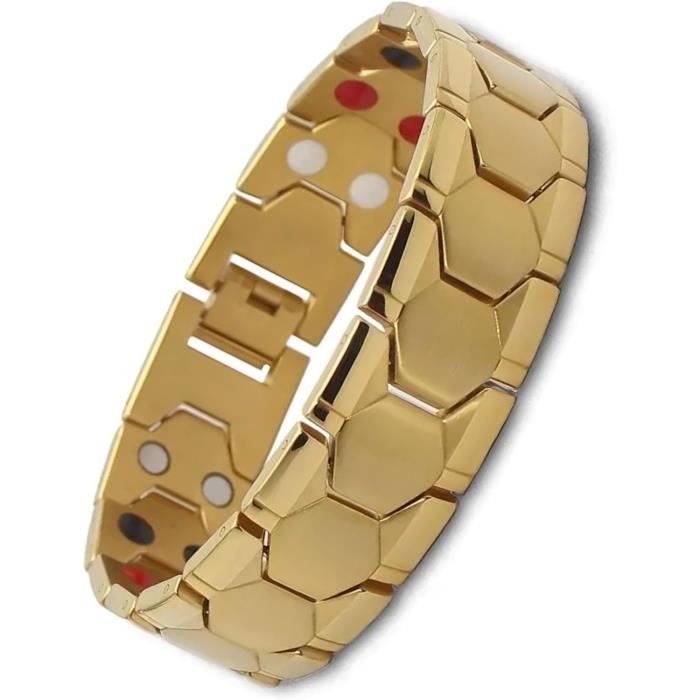 Bracelet Homme Femme Couple Magnet Avec Un Outil De Réglage Bijoux ...