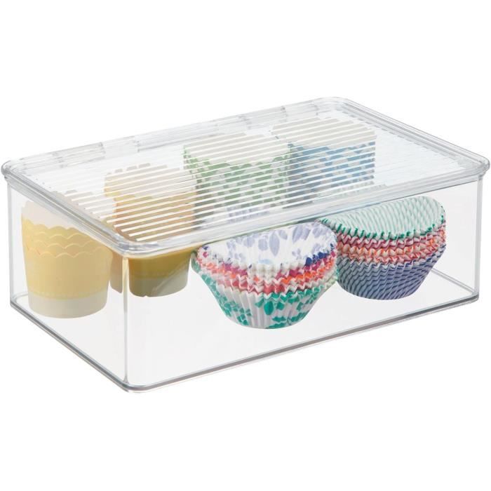 Boîte De Rangement Avec Couvercle – Bac Alimentaire En Plastique De 3 L ...