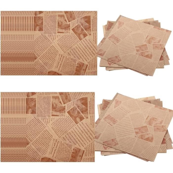 200 Papier Emballage Alimentaire Papier Anti Graisse Alimentaire ...