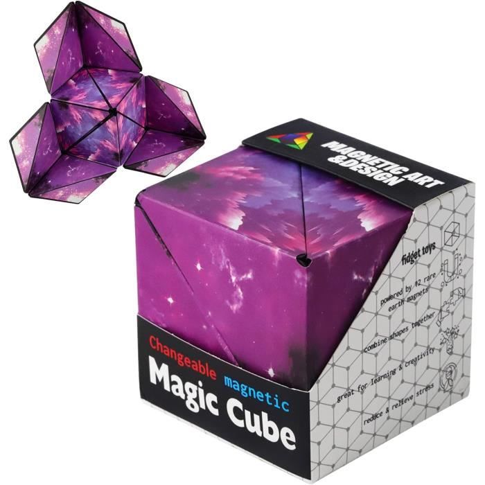 Cube Magique Magnétique, Infinity Cube Transformable Galaxie, Magnete Cube 3D Infini, Cube ...