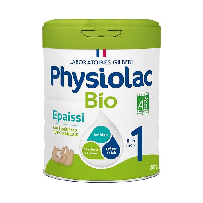 Physiolac Bio Lait 1er âge Formule Epaissie 800g - Achat / Vente lait ...