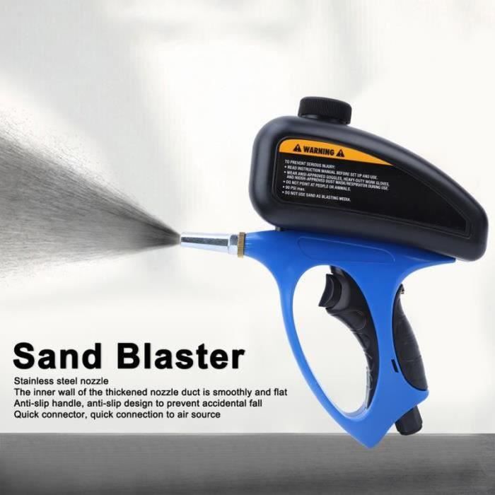 DUOKON Sablage au jet de sable pneumatique de petite buse de sablage au ...