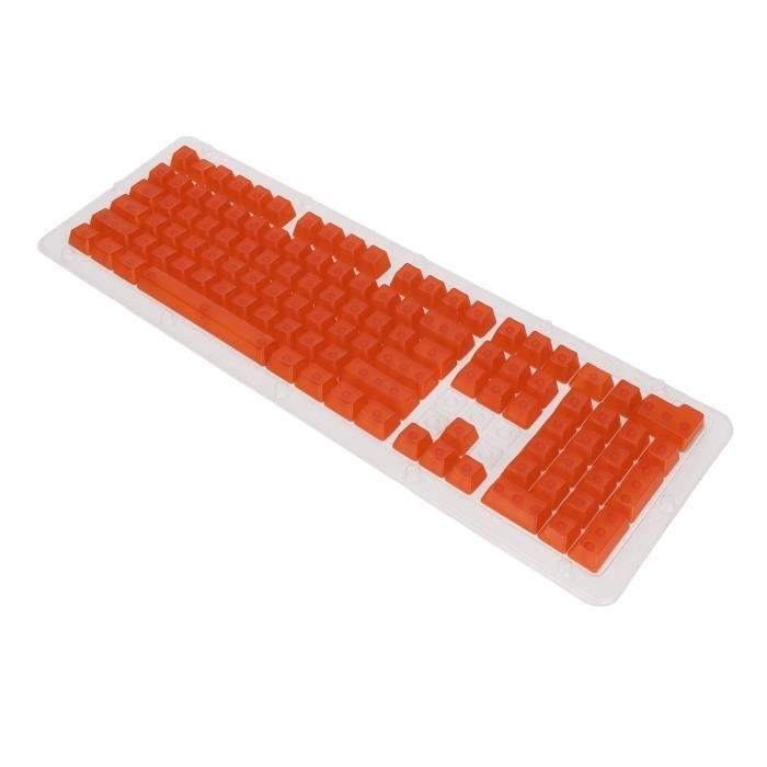 (Orange)108 Keycaps Gaming Custom Keycaps OEM Sublimation Transparent ...