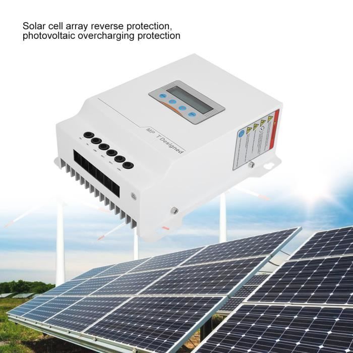 HURRISE contrôleur de charge solaire MPPT Contrôleur de charge de panneau solaire 40A 12V / 24V ...