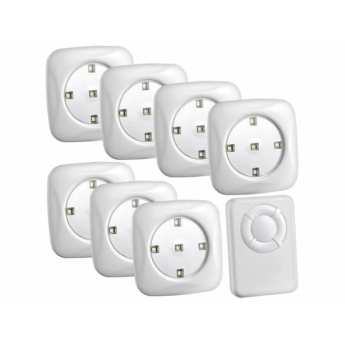 Spot à LED FlexiLight - Lunartec - 7 spots - 350 Lm - A+ - 5 W ...