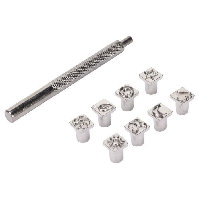 Qiilu ensemble de poinçons en métal Ensemble de poinçons à motif en ...