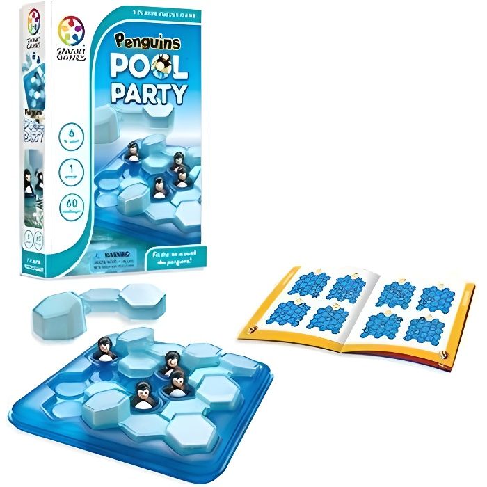 Jeu de plateau Pingouin Pool Party - Smart Games - Jeu de logique - 6 ...