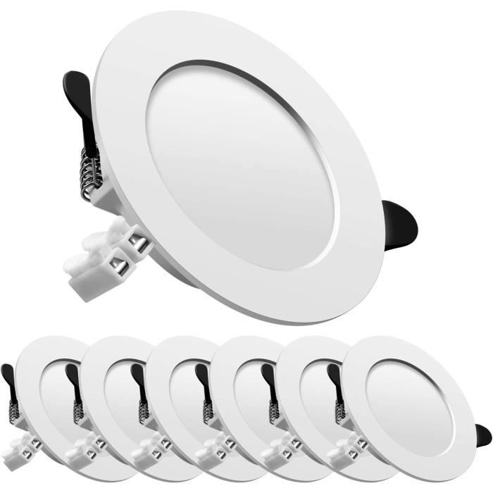 Spot led encastrable, extra plat, encastré lampe plafonnier plat rond ...