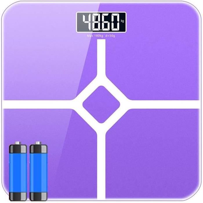 Pèse-Personne Électronique Balance Digitale De Poids Corporel ...