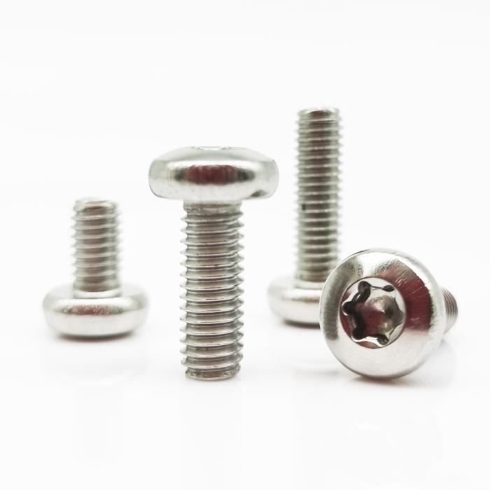10pcs M6-50mm -Vis à Six lobes Torx en acier inoxydable, 5-10-50 pièces, M2 M2.5 M3 M4 M5 M6 M8 ...