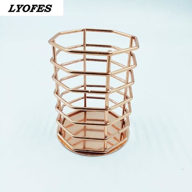 ETUI A STYLO,S Rose Gold--Organiseur de bureau, support pour stylos ...