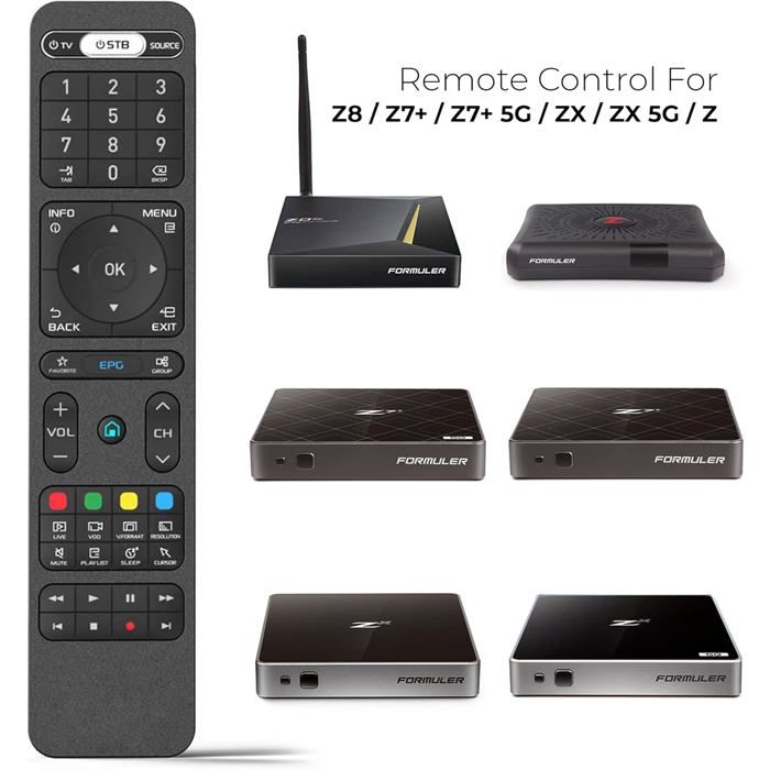 Formuler – Télécommande d'origine – pour Z8, Z7+, Z7+ 5G, ZX, ZX 5G, Z ...