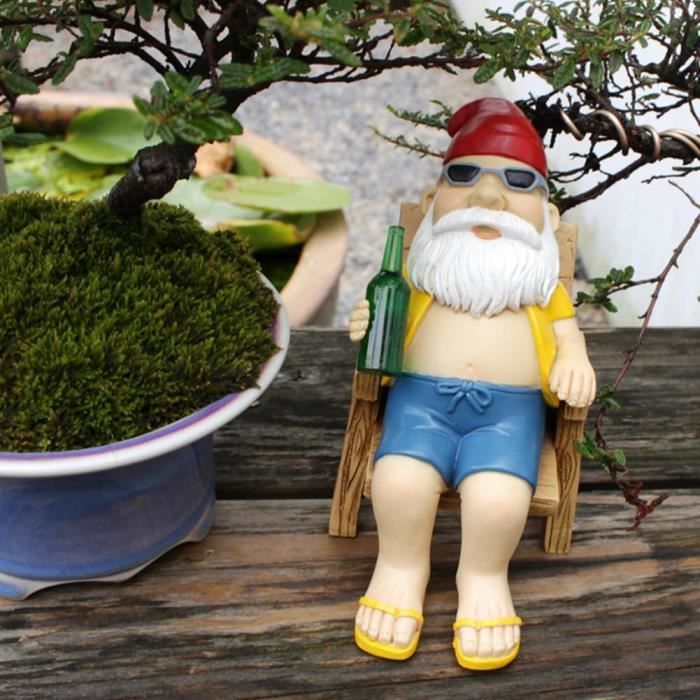 Nain De Jardin En Résine - Décoration Amusante - Figurine De Nain ...