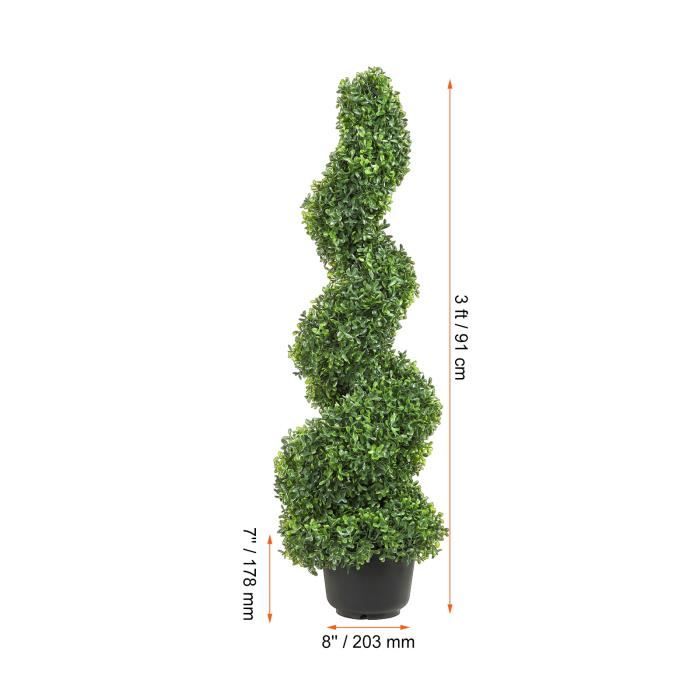 Buis Topiaire Artificiel - VEVOR - Topiaire Artificielle Spirale 2 ...