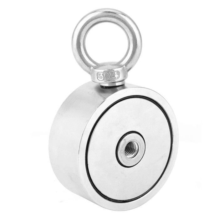 Aimants De Pêche En Néodyme Super Puissants, Double Face, Double Anneau ...