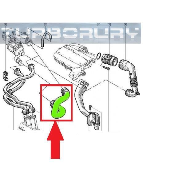 Durite de Turbo pour Renault Clio Ii Megane Scenic Kangoo 1,9 ...