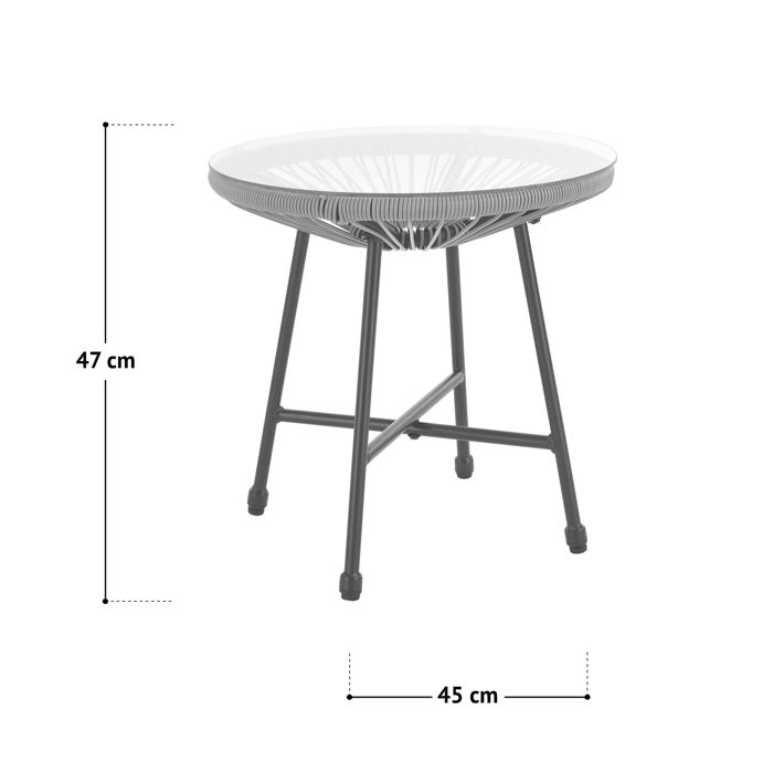 SVITA BALI Set de jardin Meuble de balcon Lounge Garniture Relax Egg ...