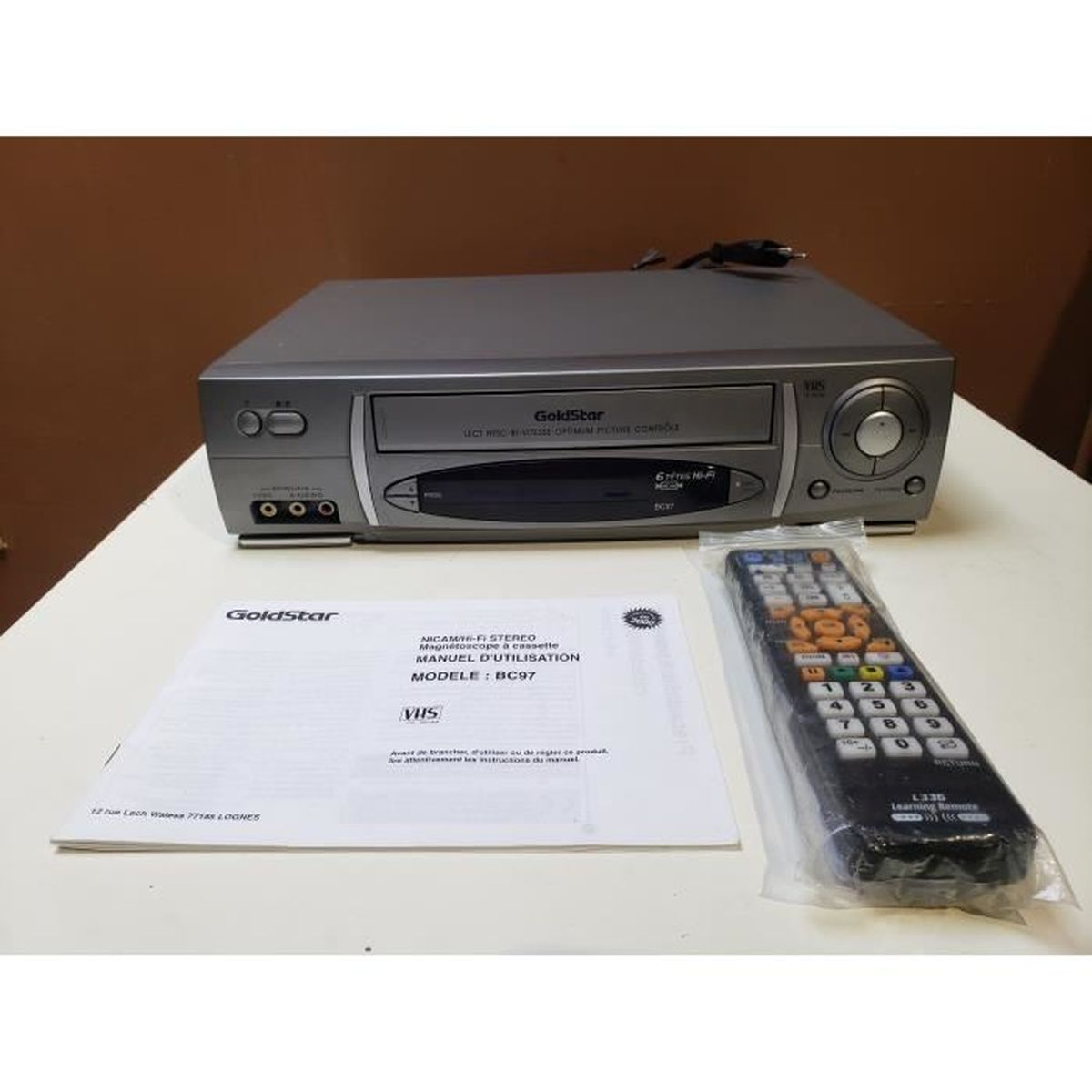 MAGNETOSCOPE GOLDSTAR BC97 6 TETES HIFI STEREO LECTEUR ENREGISTREUR K7 ...