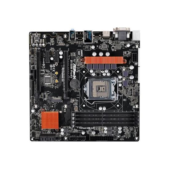 ASRock B150M Pro4V Carte-mère micro ATX Socket LGA1151 B150 USB 3.0 Gigabit LAN carte graphique ...