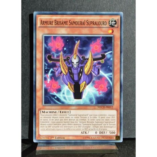 Carte YU-GI-OH NECH-FR012 Armure Brisâme Samouraï Supralourd NEUF FR - Cdiscount Jeux - Jouets