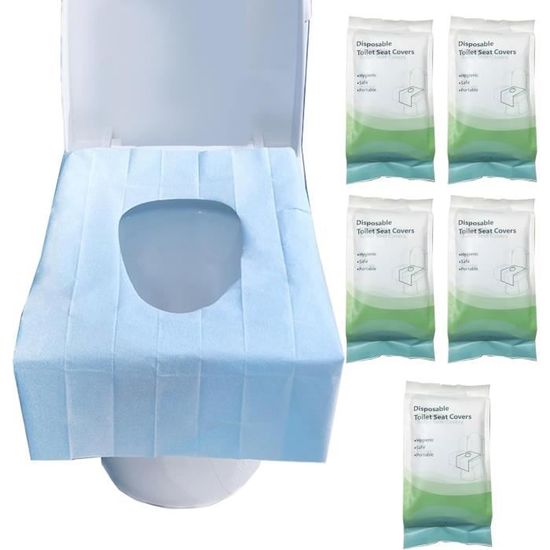 Lot De 50 Protege Wc Jetable, Protection Toilette Wc Jetable Couvre ...
