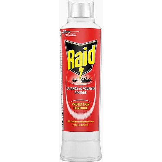 Insecticide cafards et fourmis poudre Raid 250 G - Cdiscount Au quotidien