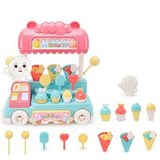 Activité-Dinette Cuisine De Jouets Crème Glacée Lumières Kit De Voiture ...