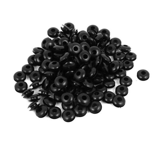 Protecteur câble électrique Câblage caoutchouc noir passefils 0 ...