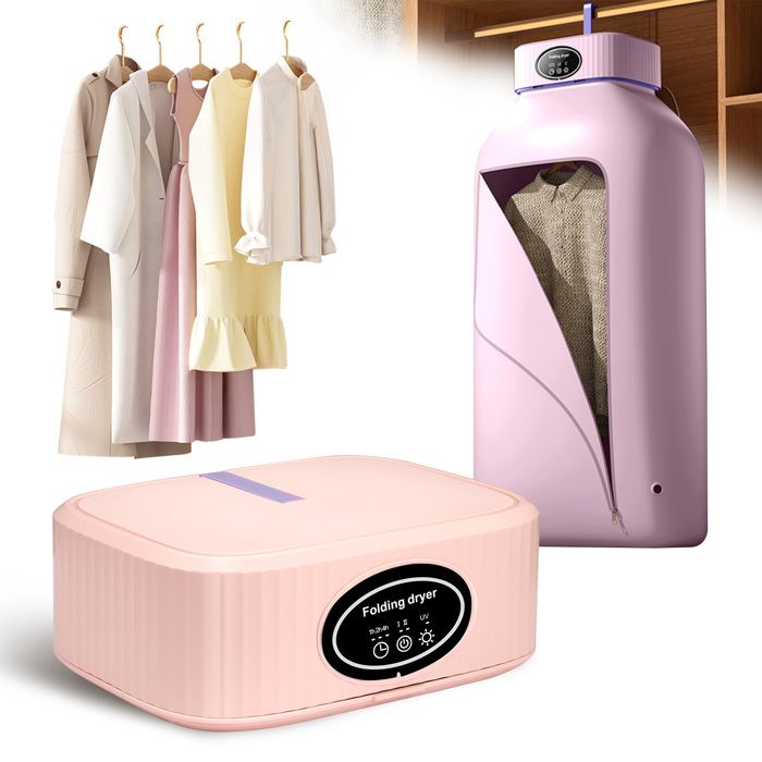 Sèche-linge électrique portable pliable, capacité de 10 vêtements ...