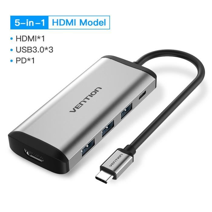 CNB - Vention — USB 3.0 C avec port HUB pour MacBook Pro, Huawei Mate ...