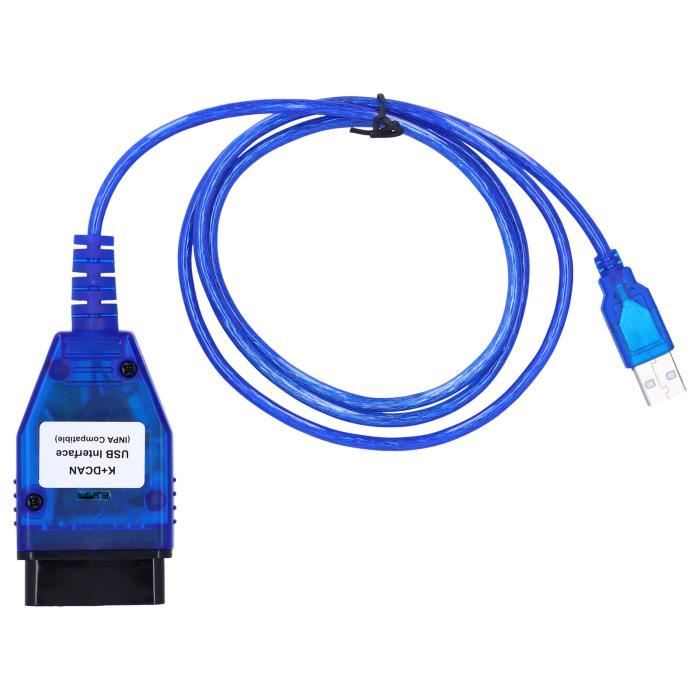 Ashata adaptateur USB OBD Adaptateur de câble de diagnostic de voiture 12-24V avec remplacement ...