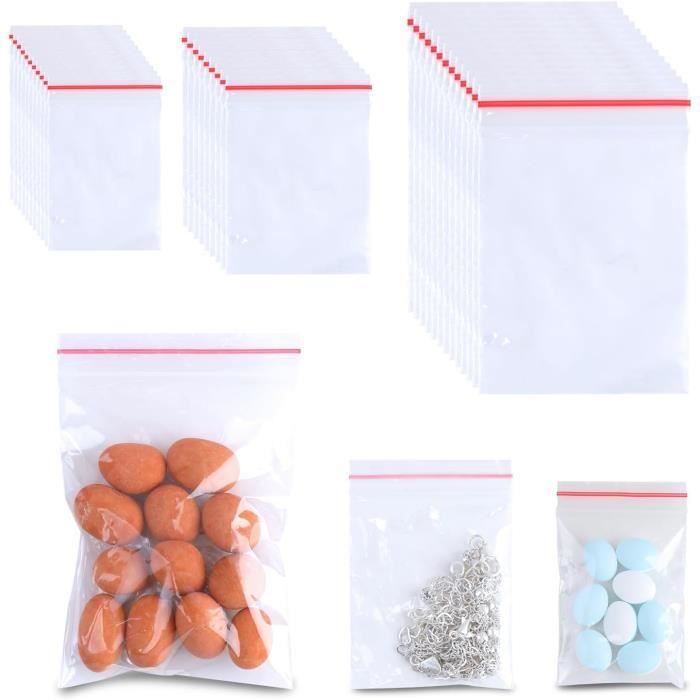 Sachet Plastique Transparent, Lot De 300 Sachets Zip Petit Sachet ...