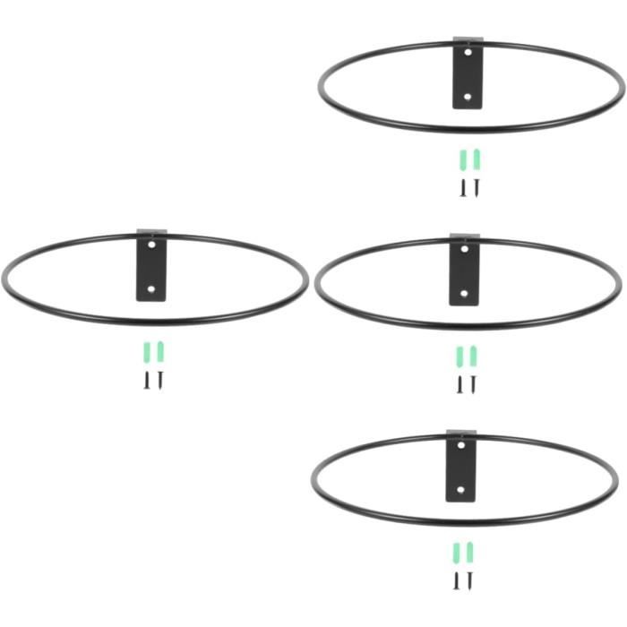 4 Pièces Pot De Fleur Support Mural En Plein Air Tenture Murale Pots De ...