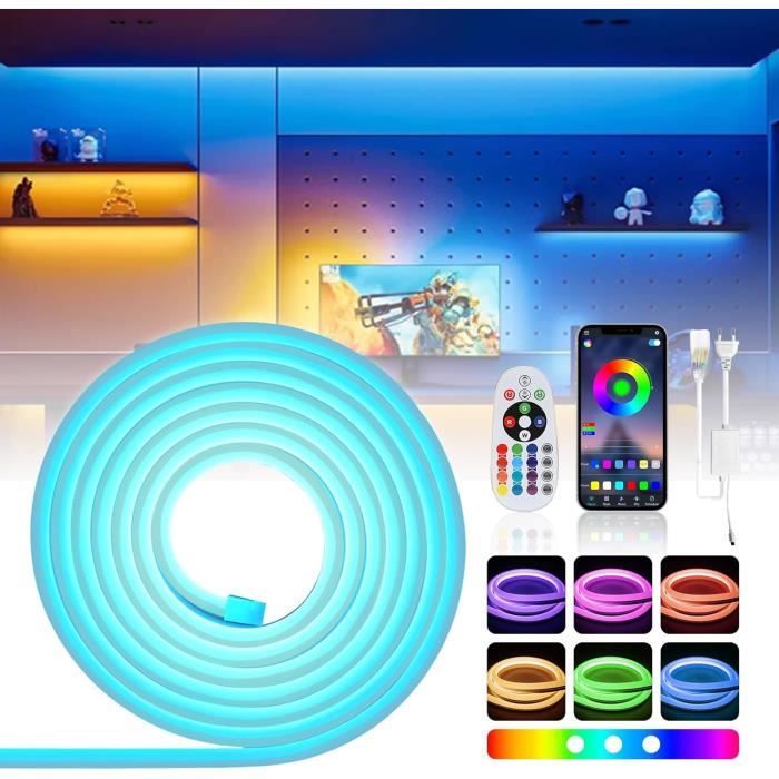 Ruban Led Néon Rgb 10M Imperméable Flexible 220V, Lumières ...