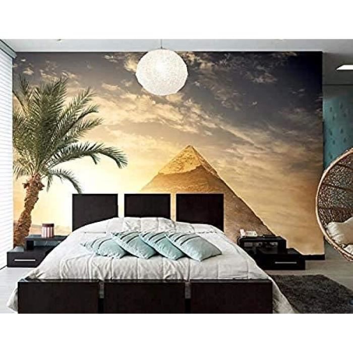 3D Mural Egypte Désert Ciel Pyramide Nature Papier Peint Bar Salon ...