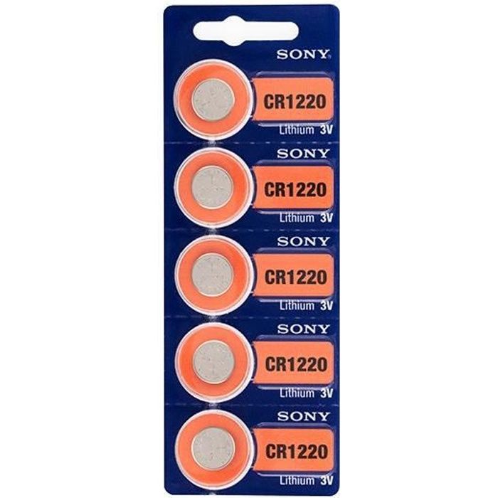 Piles bouton au lithium Sony CR1220 3V (paquet de 5) - Cdiscount Jeux - Jouets