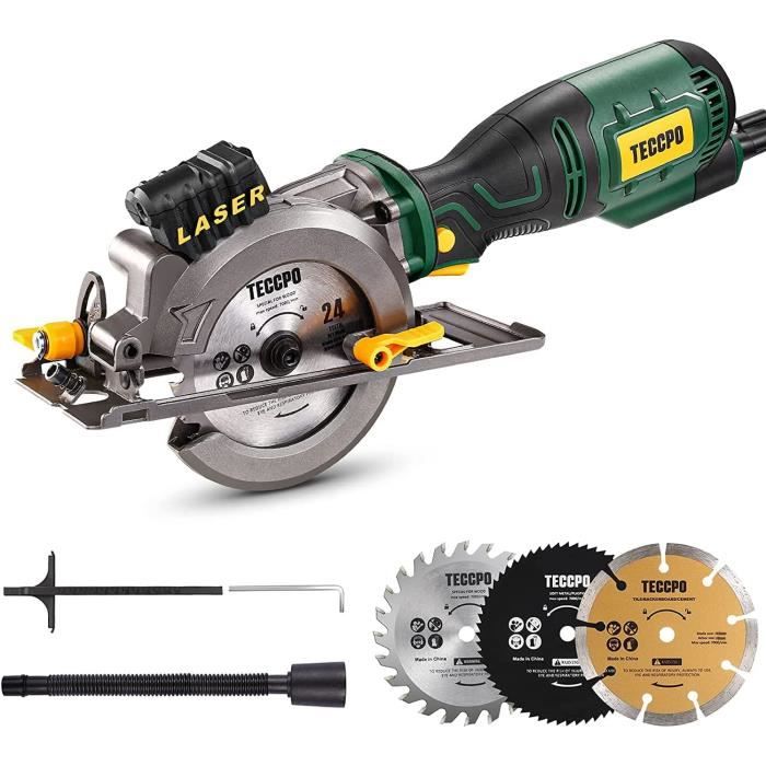 Scie Circulaire, 710W Mini Scie Circulaire, Max Profondeur de Coupe ...