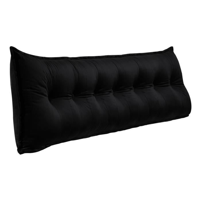 Coussin de corps VERCART - Noir - 200cm - Oreiller de soutien ...