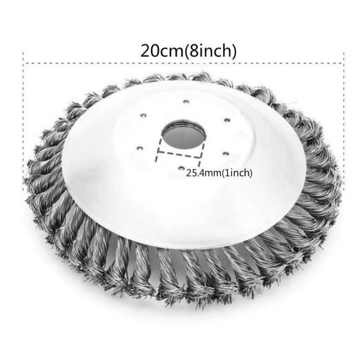 Tondeuse,Tête de débroussailleuse en fil d'acier, tête de coupe d'herbe, plaque d'élimination de ...