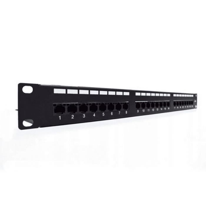 Digitus ` 19 CAT6 Patch Panel 24-Port S-FTP - DN-91624S-EC - Cdiscount ...