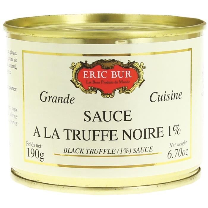 ERIC BUR Sauce Truffe Noire (1%) 190g - Cdiscount Au quotidien