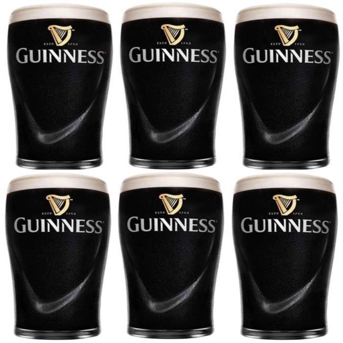 Ensemble de 6 verres Guinness 567L Lot de 4 verres à bière Tulipe Guinness 567 g A72 - Cdiscount ...