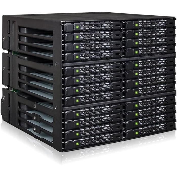 ICY DOCK Backplane Cage MB924IP-B - Boîtier de Rack pour 24 SSD ou HDD ...