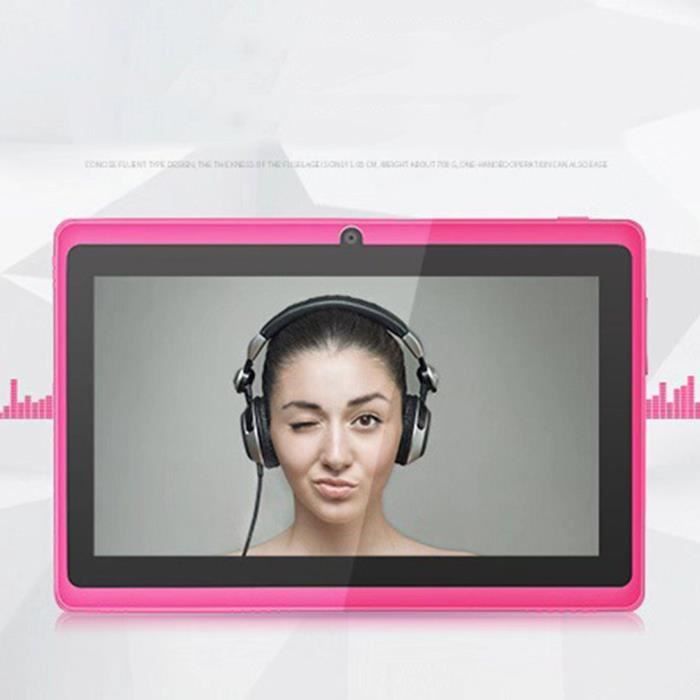HD Tablette Tactile Android 7" écran Tablette PC 512M+4G - rose ...