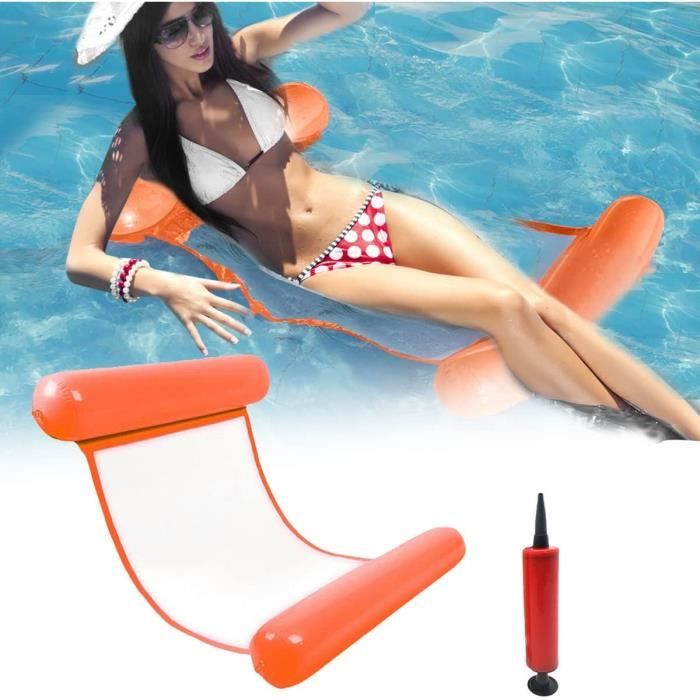 Hamac D'Eau Gonflable,Lit Flottant Hamac,4 In 1D'Eau Gonflable Chaise,Piscine Hamac,Pour Summer ...