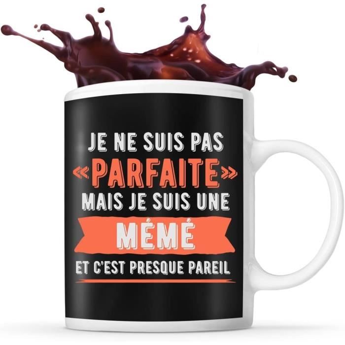 Tasse noir Parfaite Mémé | Mug original pour grand-mère et arrière ...