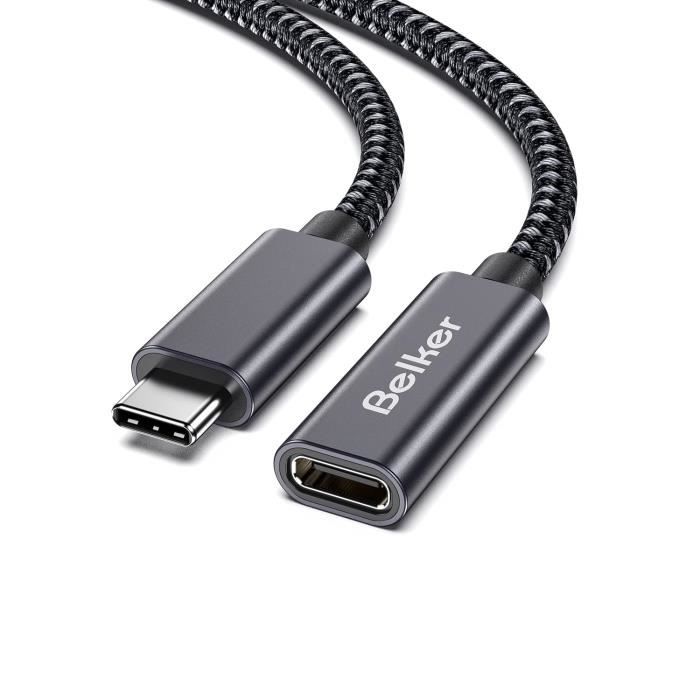 Rallonge Usb C 2M Usb3.2 (5 Gbit-S) Type C Prise D'Extension 5 A Charge ...