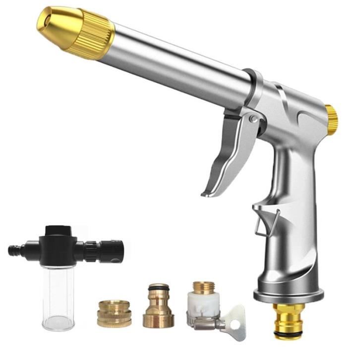 TUYAU - BUSE - ACCESSOIRE DE BUSE,Silvery Gun Kits--Pistolet à eau haute pression pour jardin et ...